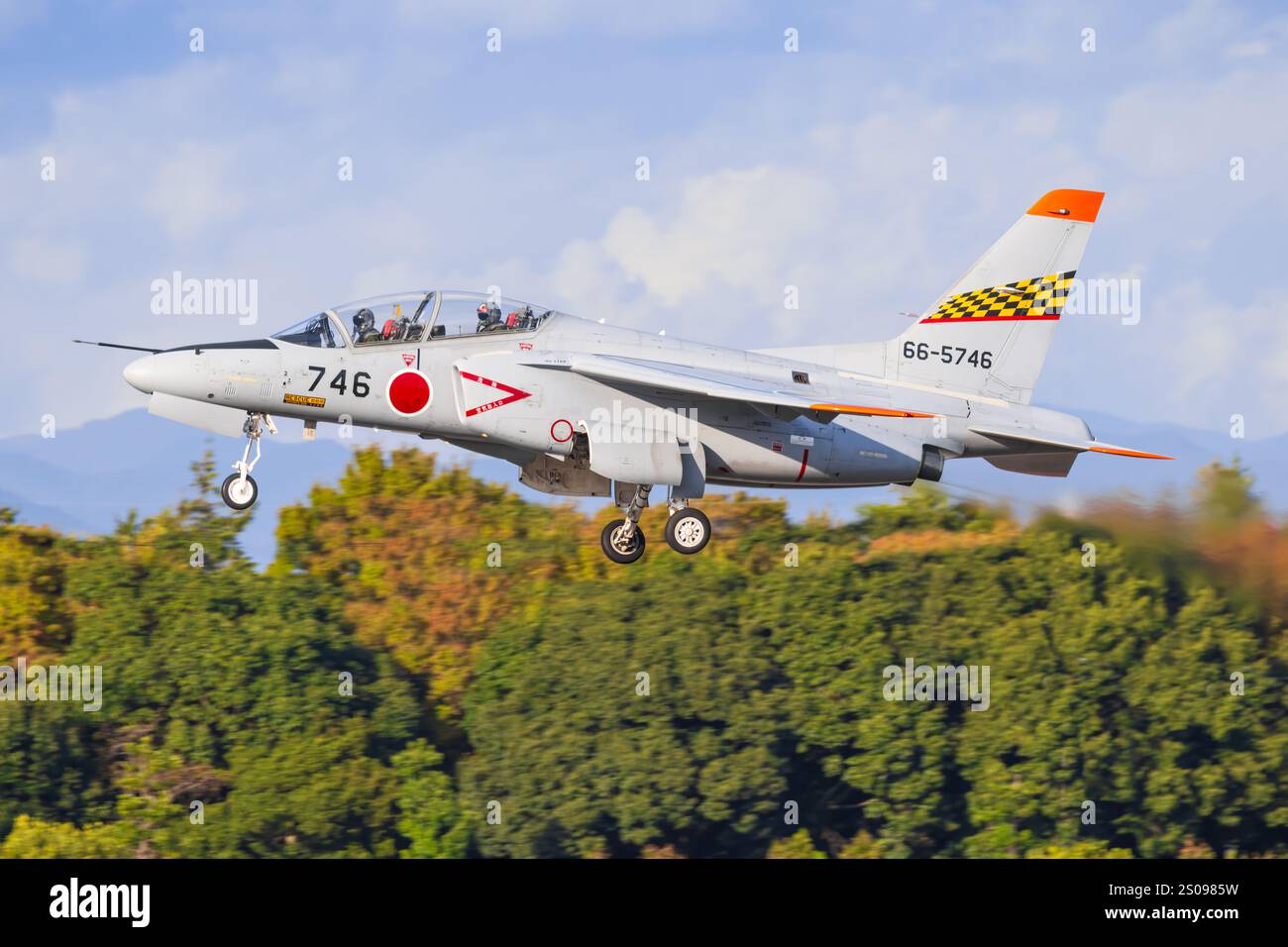 Japan, at Hamamatsu Air Base 14 November 2024: Kawasaki T-4 from at Hamamatsu Air Base in Japan ...
