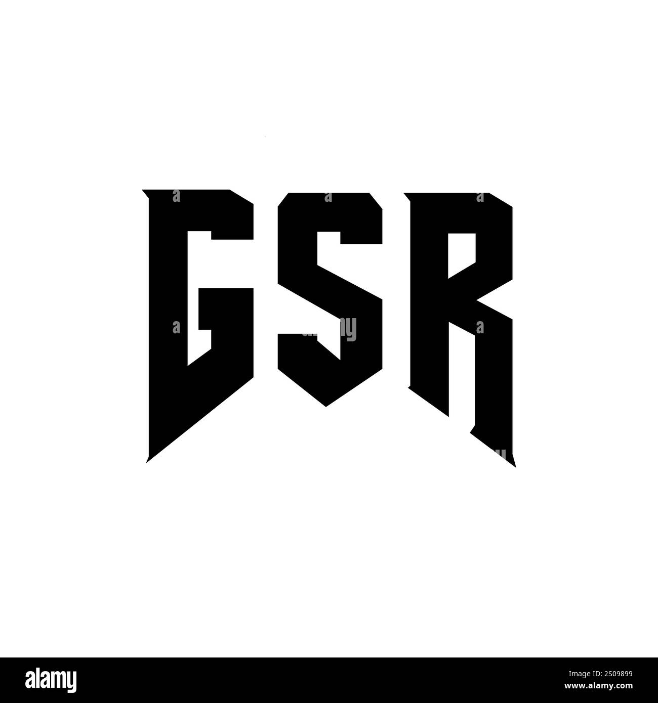 GSR letter logo design for technology company. GSR logo design black ...