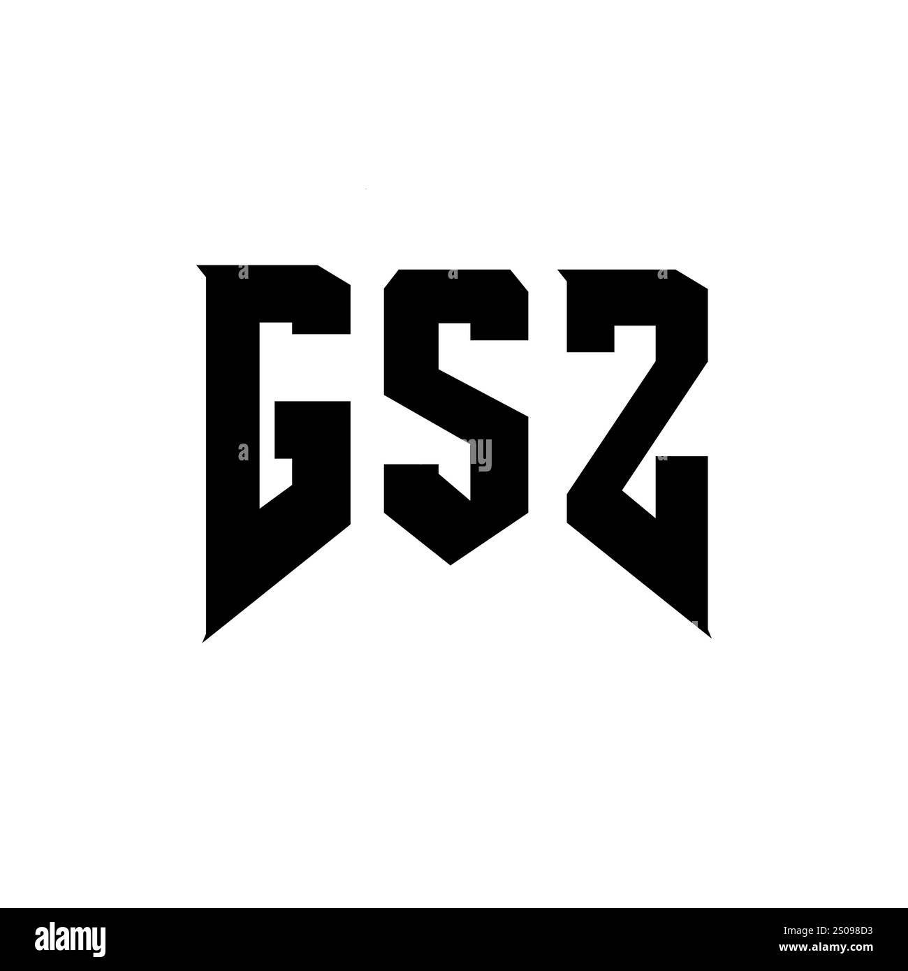 Gsz logo design Stock Vector Images - Alamy