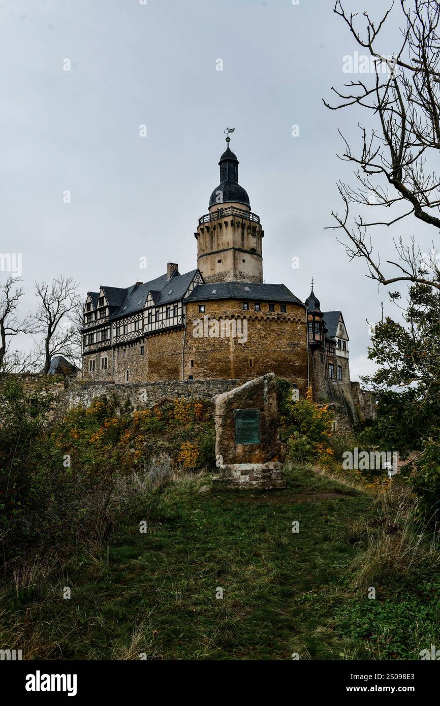 Burg Falkenstein Blick am 5. Oktober 2024 auf Burg Falkenstein bei ...