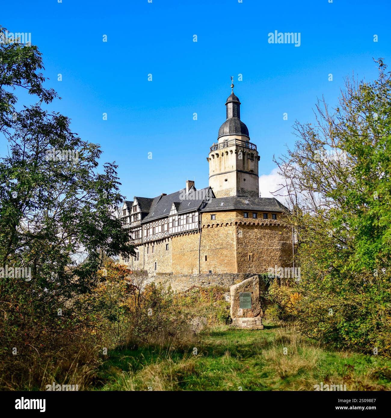 Burg Falkenstein Blick am 11. Oktober 2024 auf Burg Falkenstein bei ...