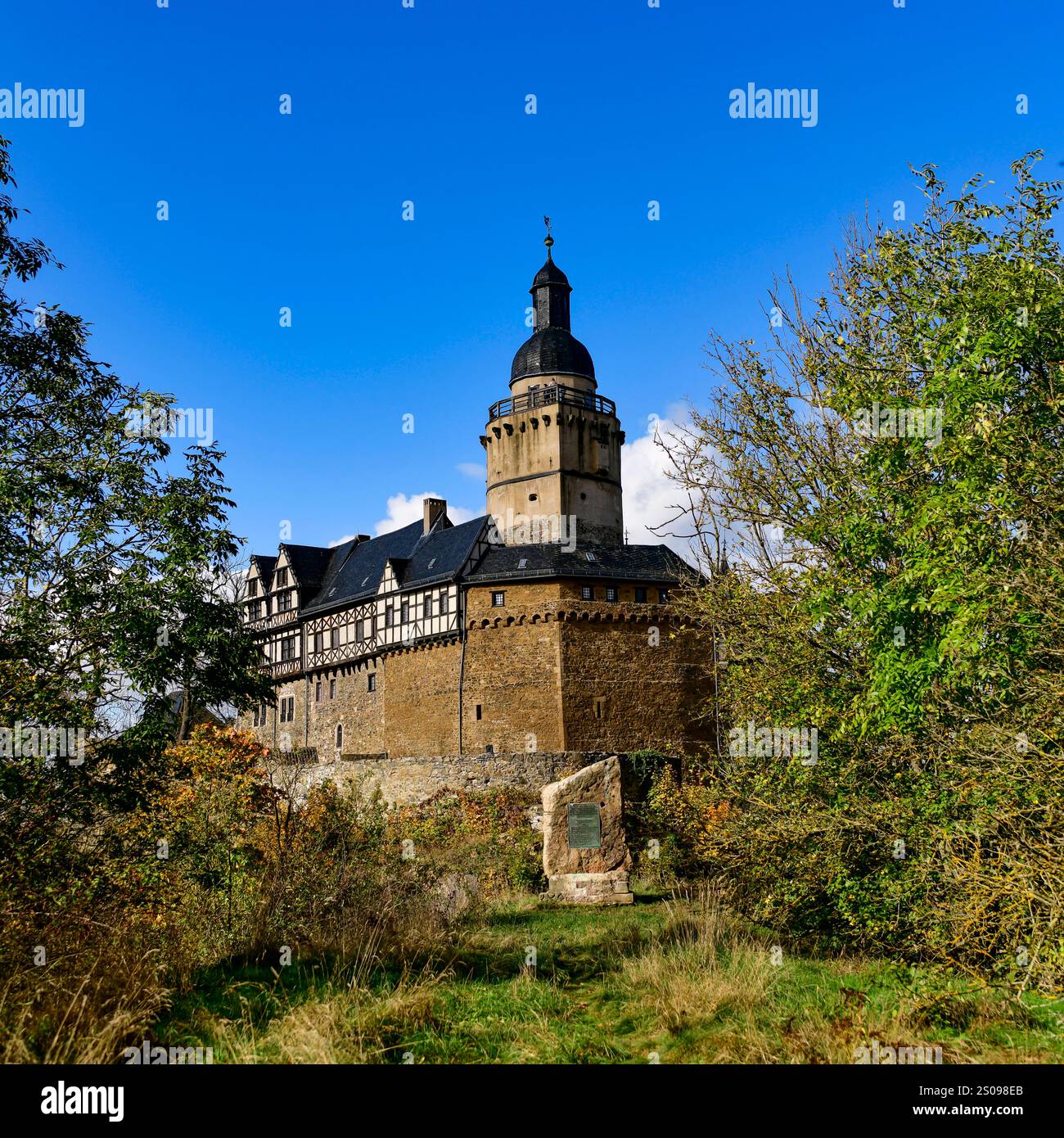 Burg Falkenstein Blick am 11. Oktober 2024 auf Burg Falkenstein bei ...