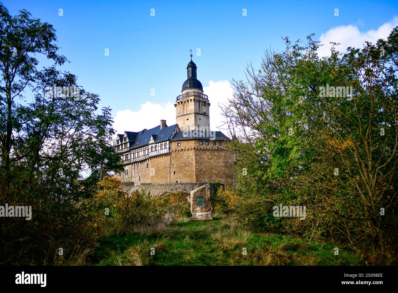 Burg Falkenstein Blick am 11. Oktober 2024 auf Burg Falkenstein bei ...