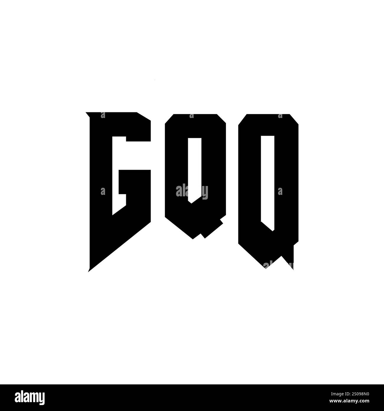 GQQ letter logo design for technology company. GQQ logo design black ...