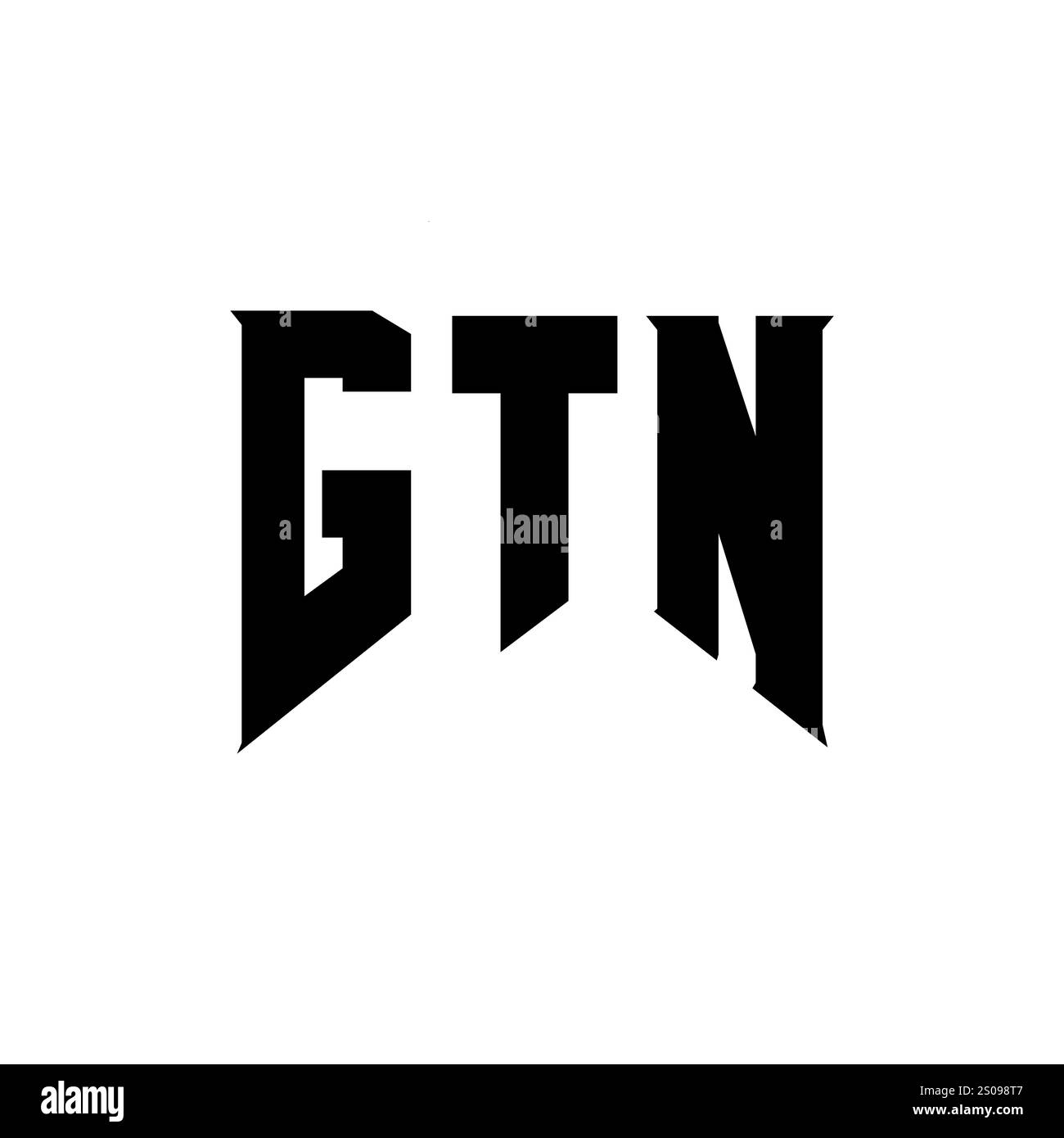 GTN letter logo design for technology company. GTN logo design black ...
