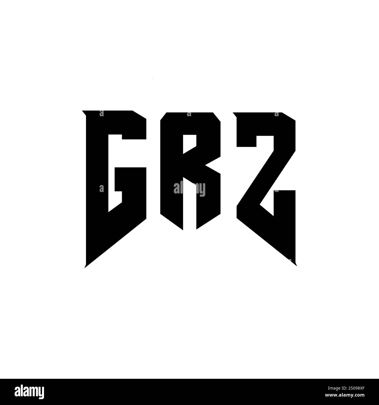 GRZ letter logo design for technology company. GRZ logo design black ...