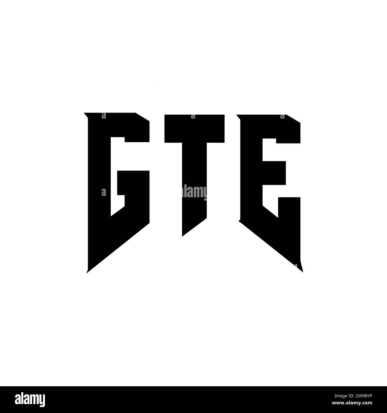 GTE letter logo design for technology company. GTE logo design black ...