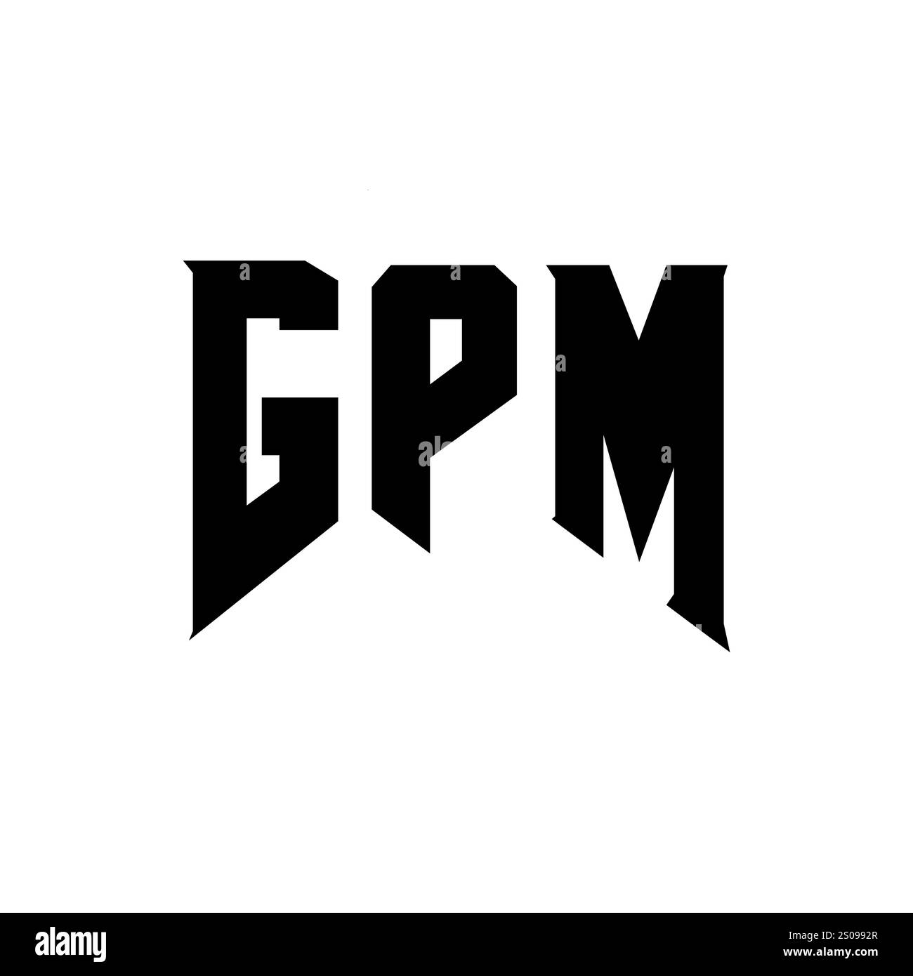 GPM letter logo design for technology company. GPM logo design black ...