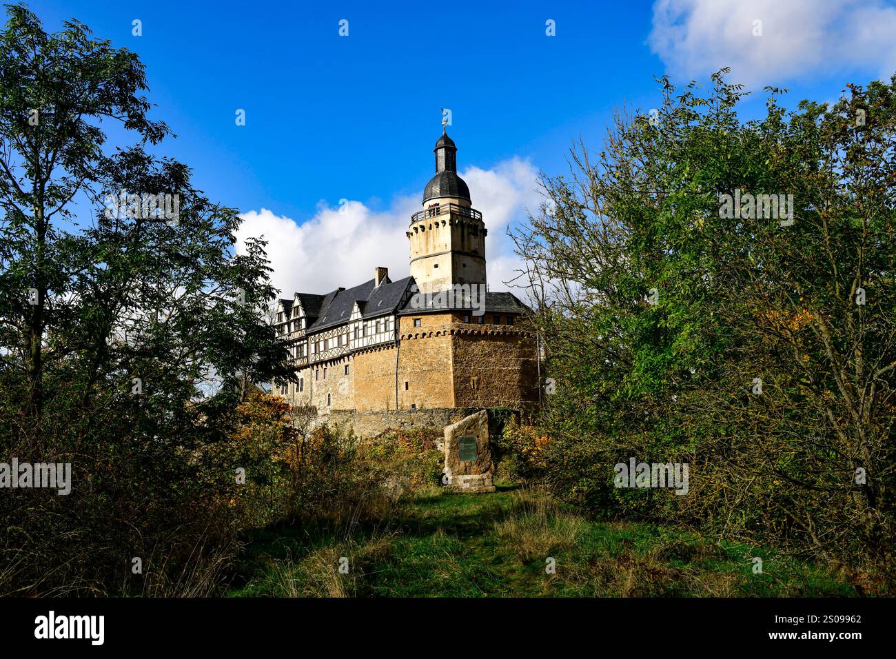 Burg Falkenstein Blick am 11. Oktober 2024 auf Burg Falkenstein bei ...