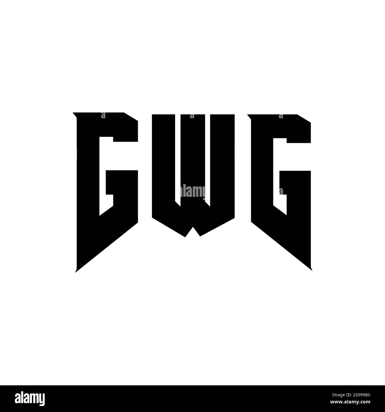 GWG letter logo design for technology company. GWG logo design black ...