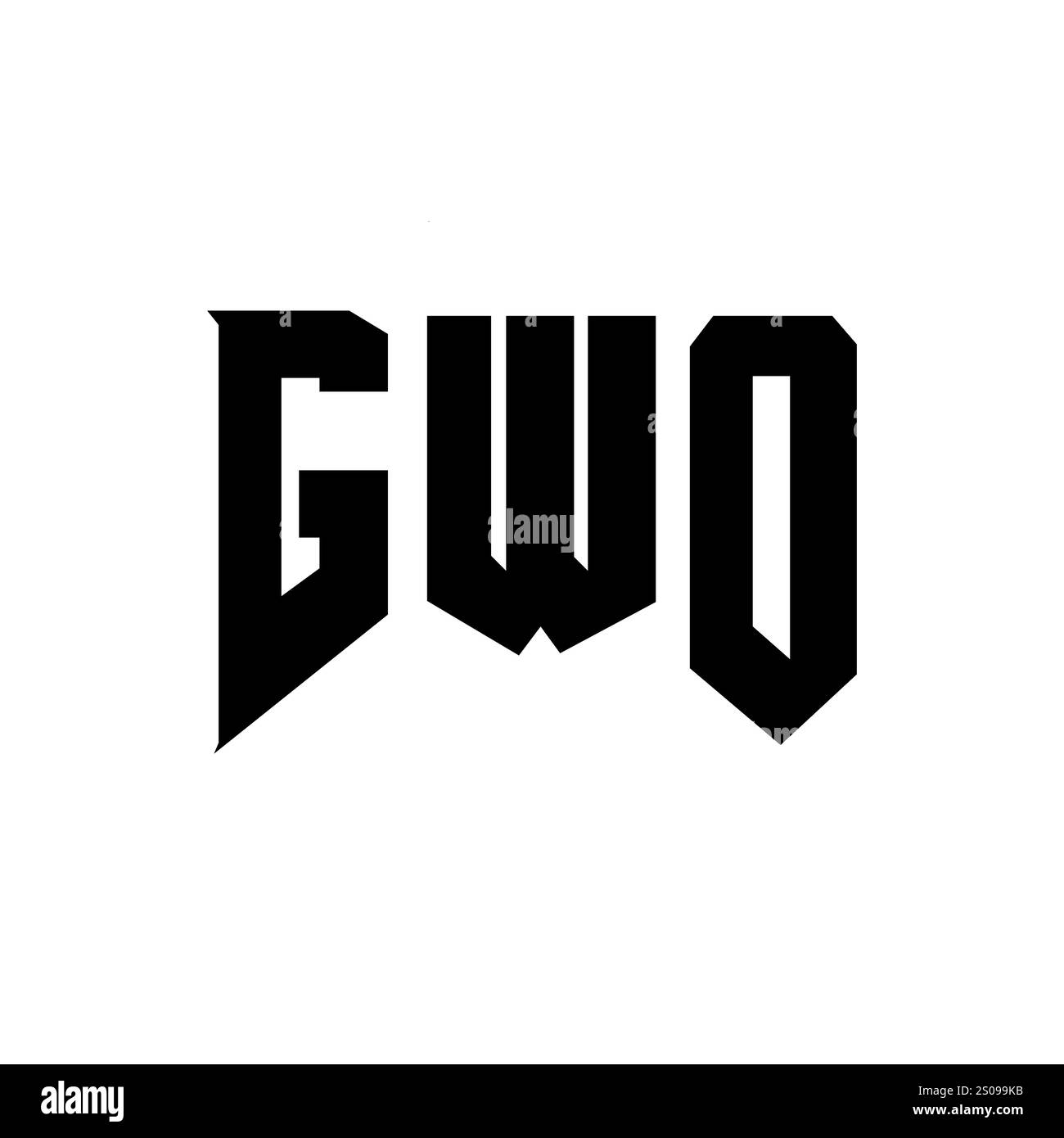 GWO letter logo design for technology company. GWO logo design black ...