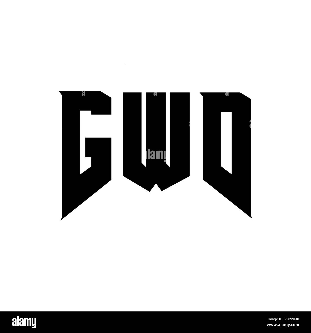 Gwd logo design Stock Vector Images - Alamy