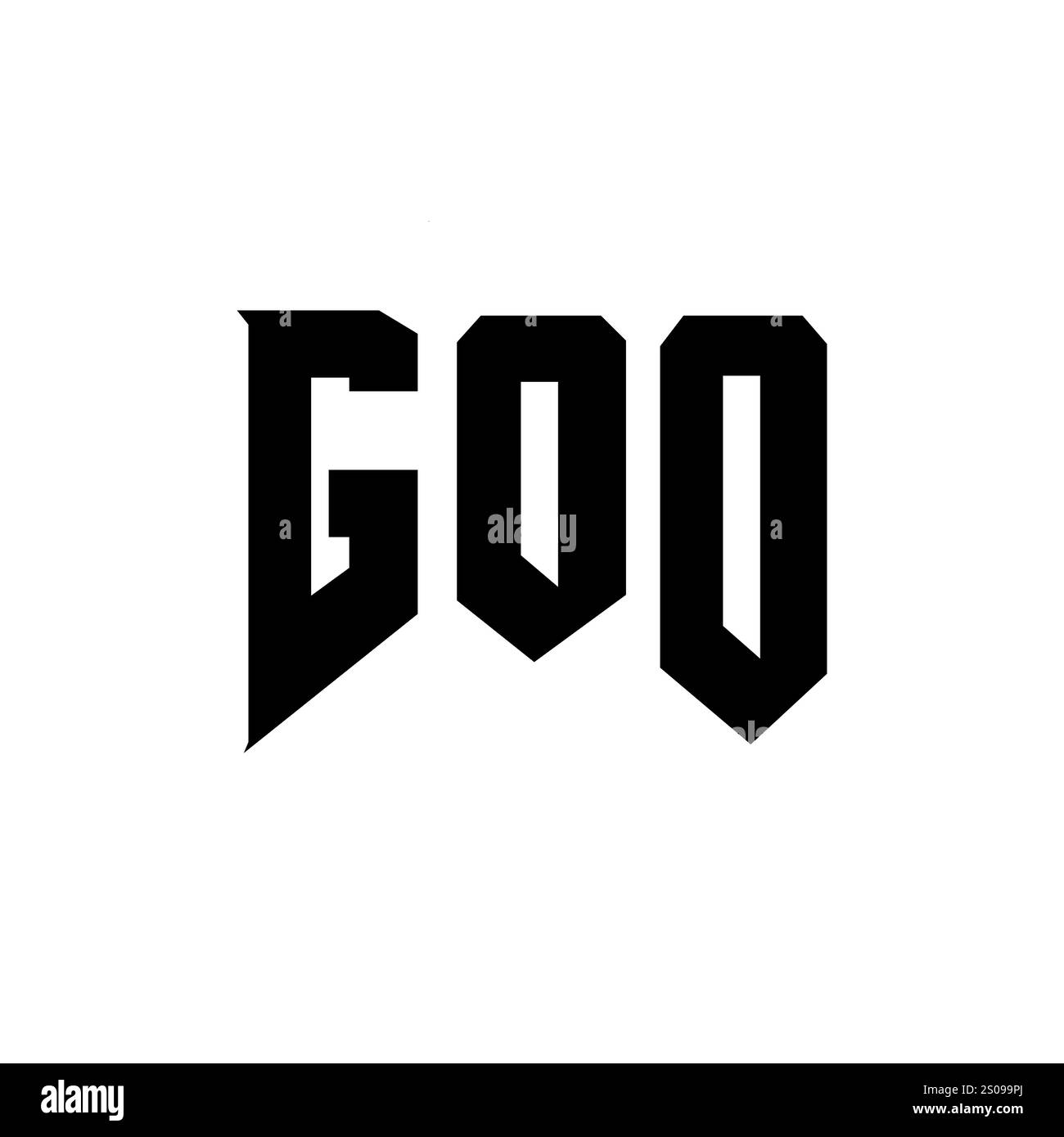 Goo logo design Black and White Stock Photos & Images - Alamy