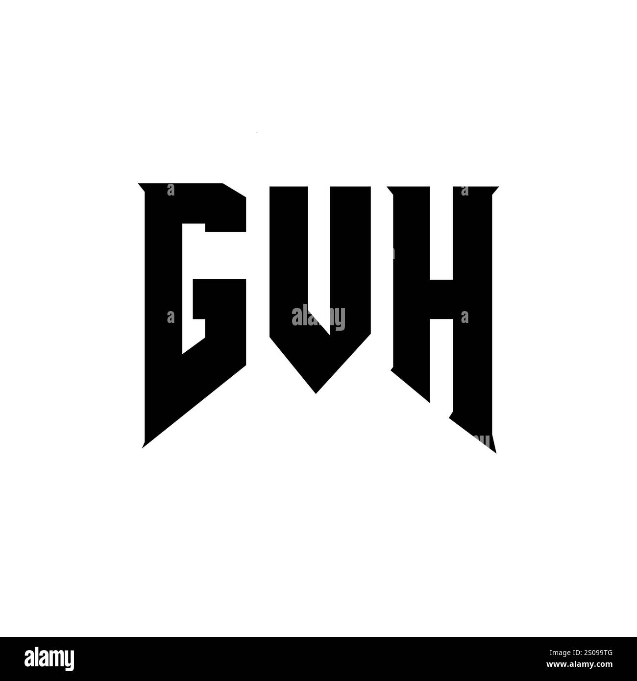 GVH letter logo design for technology company. GVH logo design black ...