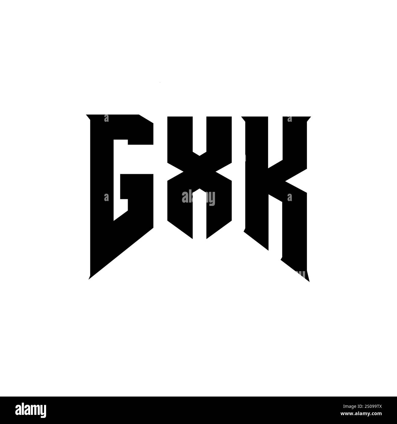GXK letter logo design for technology company. GXK logo design black ...