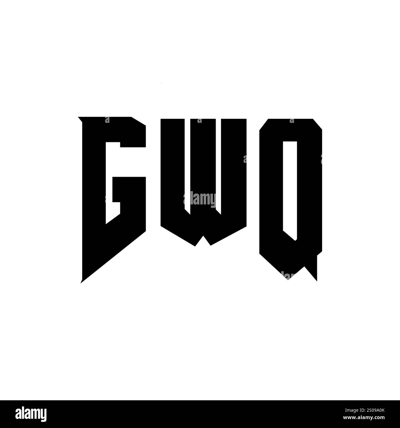 Gwq logo design hi-res stock photography and images - Alamy