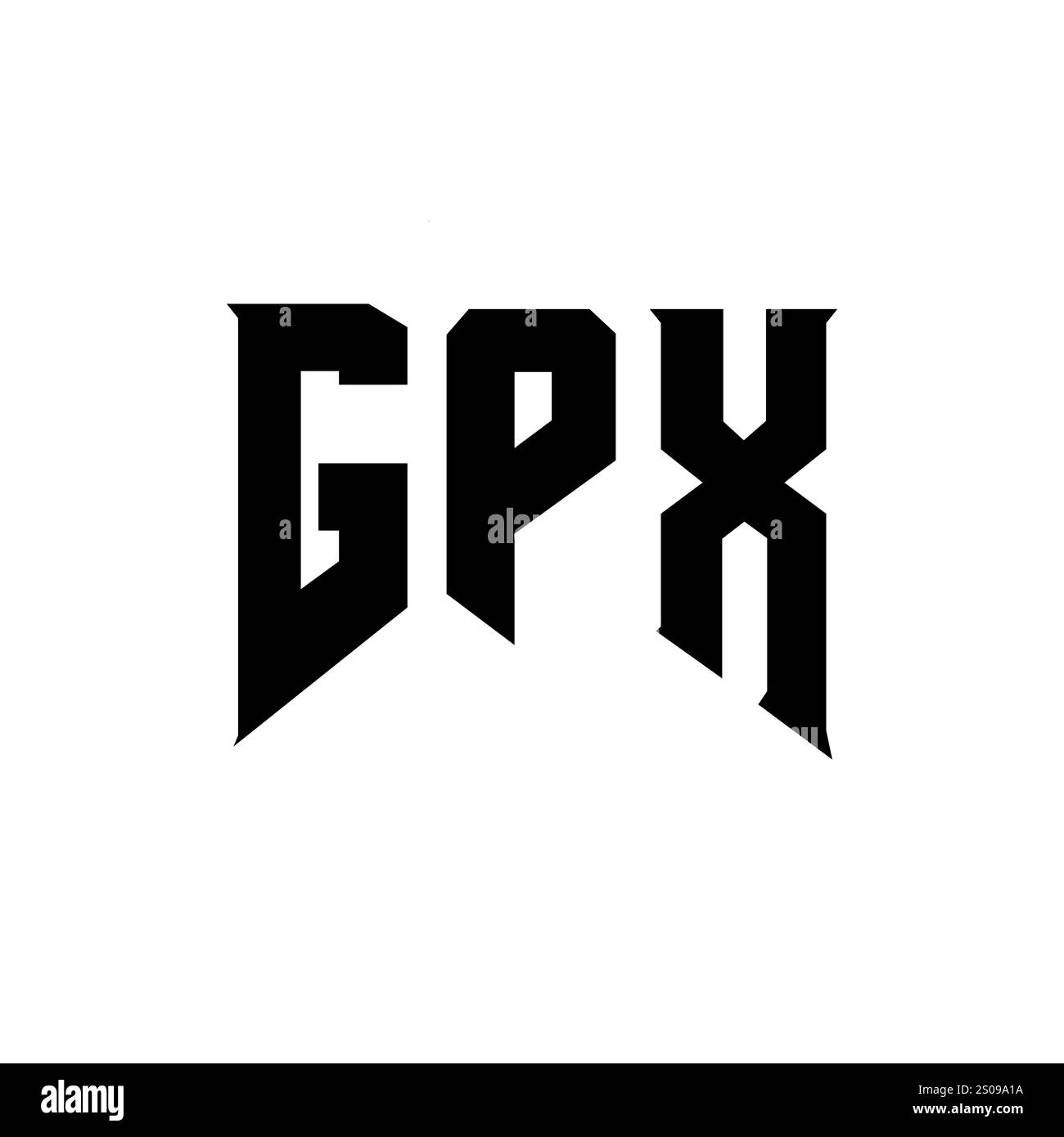 GPX letter logo design for technology company. GPX logo design black ...