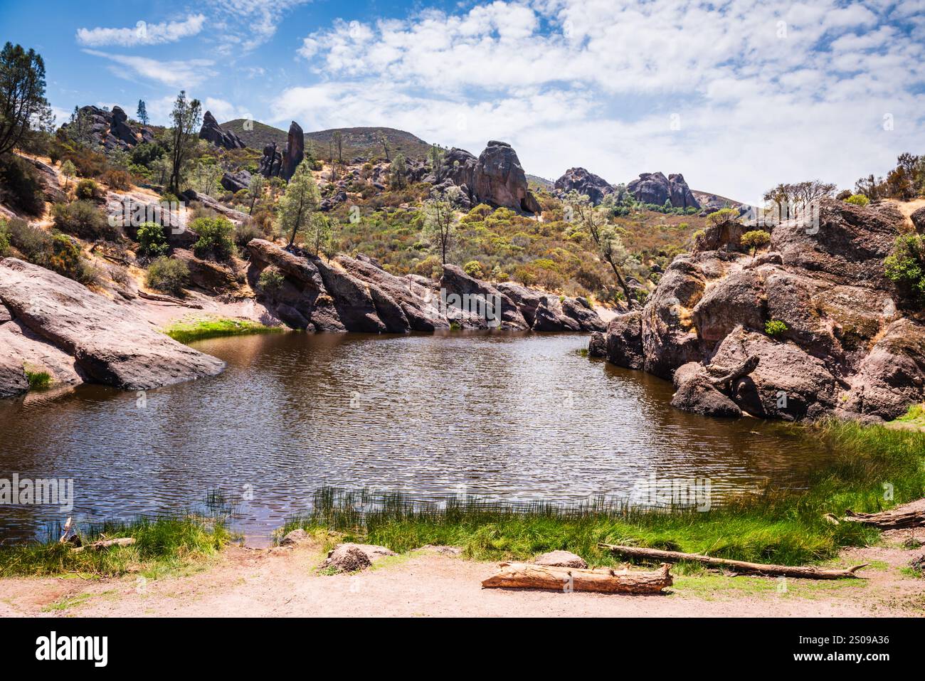 Located in Pinnacles National Park, the Bear Gulch Reservoir serves the ...