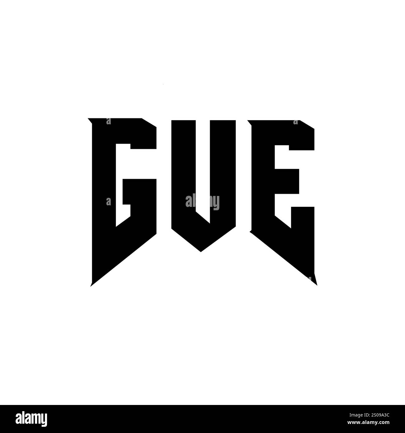 GUE letter logo design for technology company. GUE logo design black ...