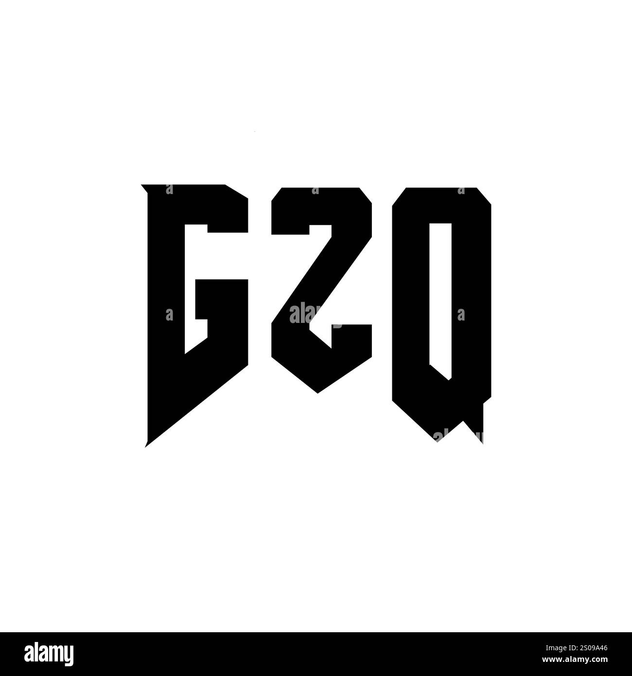 Gzq logo design hi-res stock photography and images - Alamy