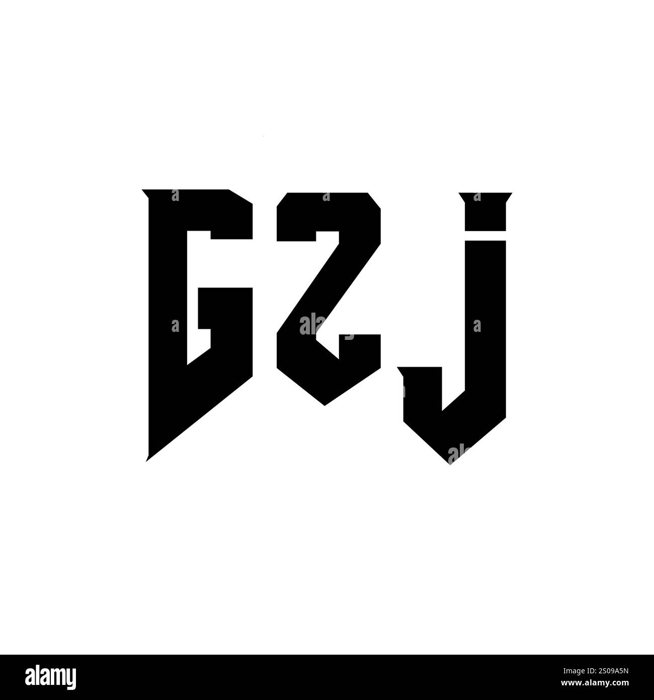 Gzj logo design hi-res stock photography and images - Alamy