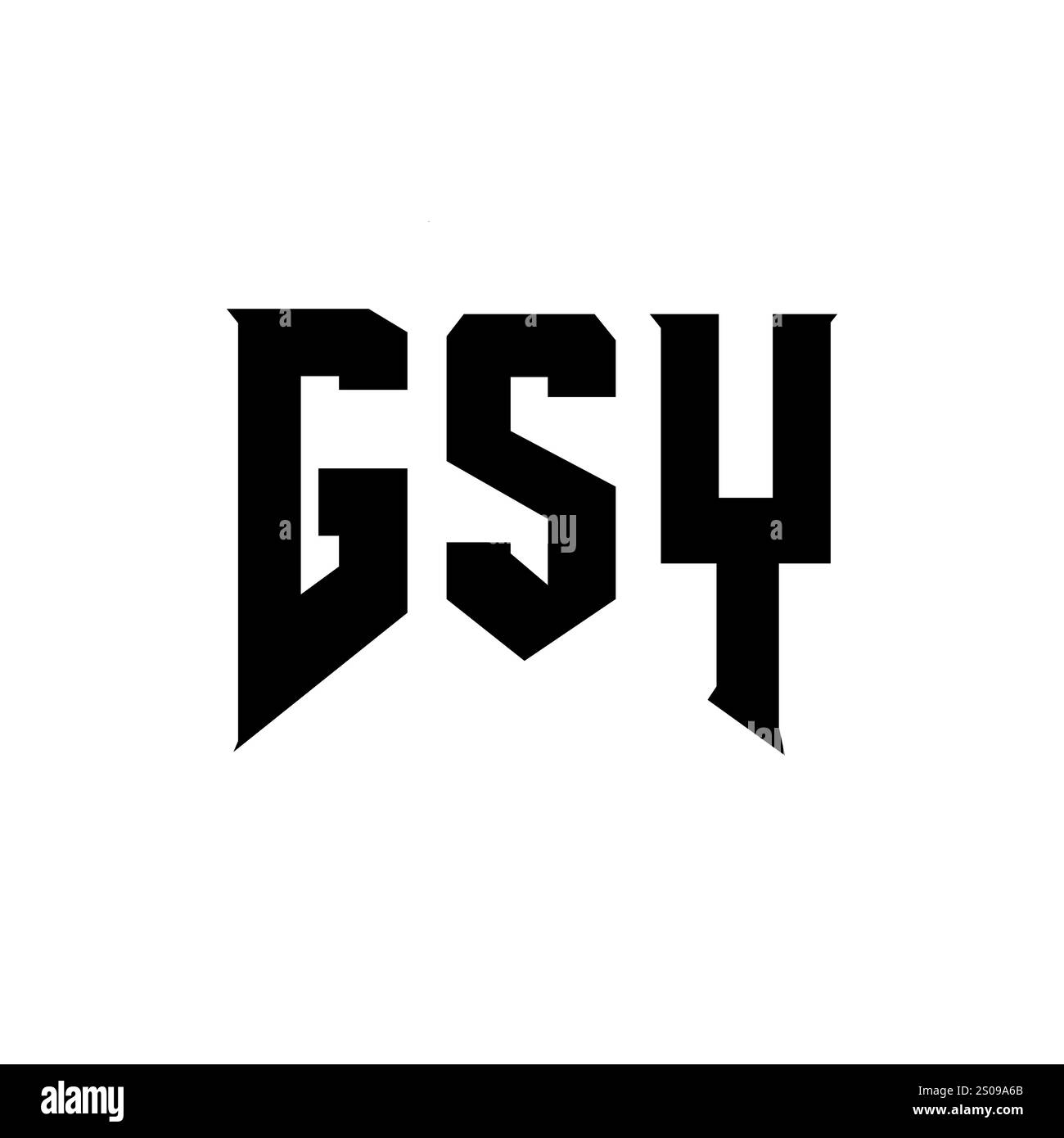 GSY letter logo design for technology company. GSY logo design black ...