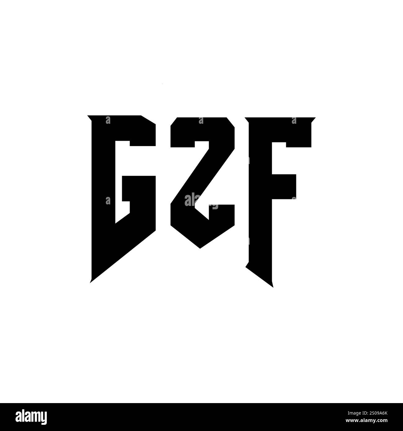 GZF letter logo design for technology company. GZF logo design black ...
