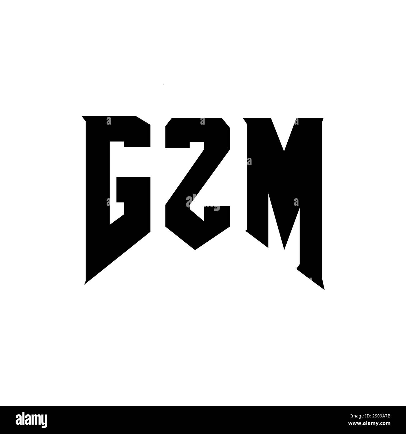 GZM letter logo design for technology company. GZM logo design black ...