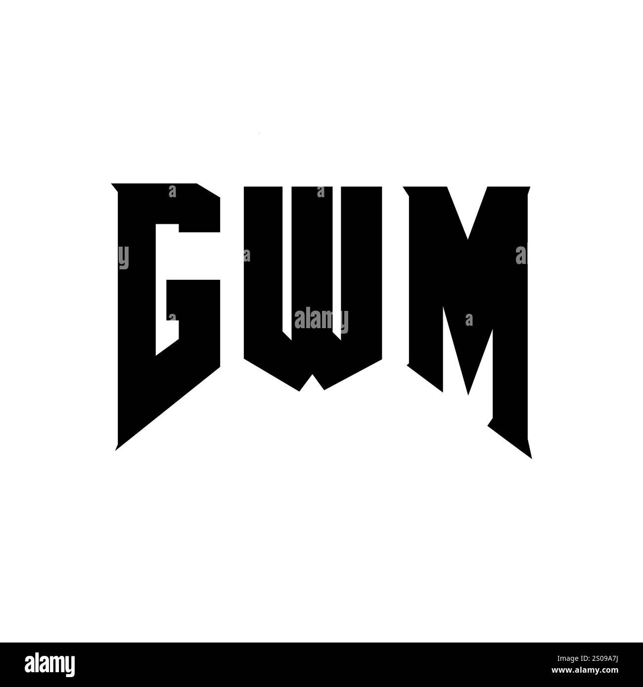 GWM letter logo design for technology company. GWM logo design black ...