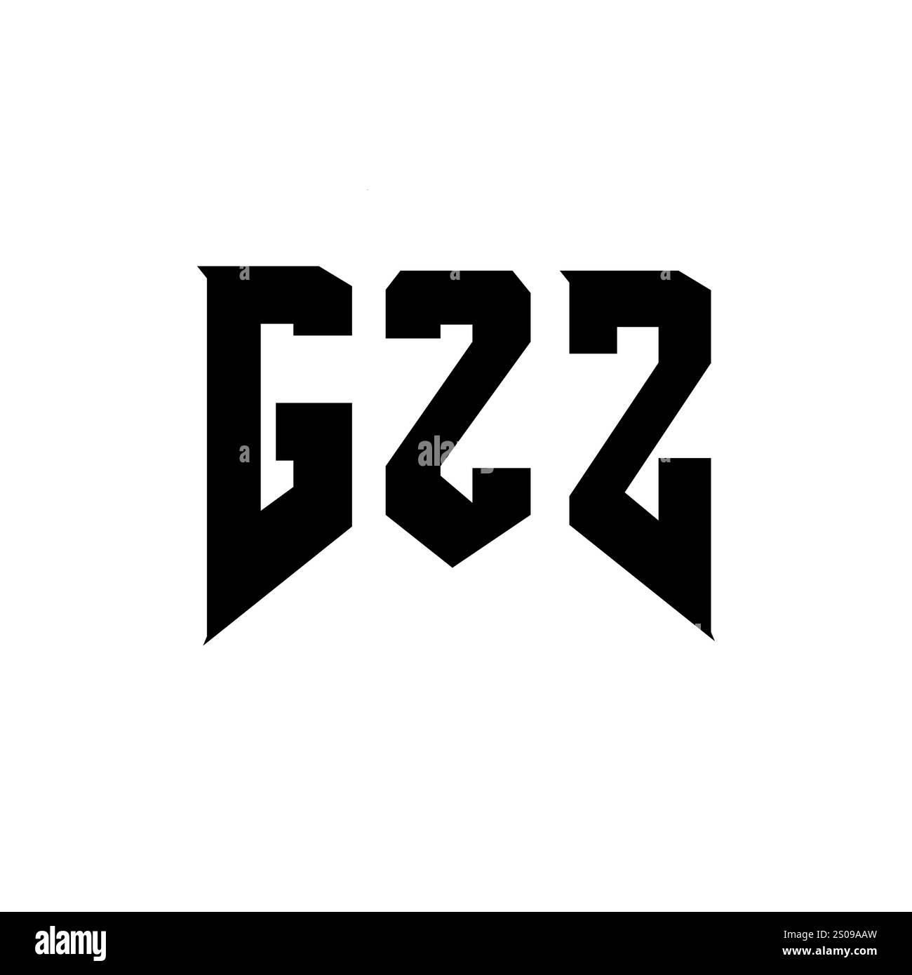 GZZ letter logo design for technology company. GZZ logo design black ...
