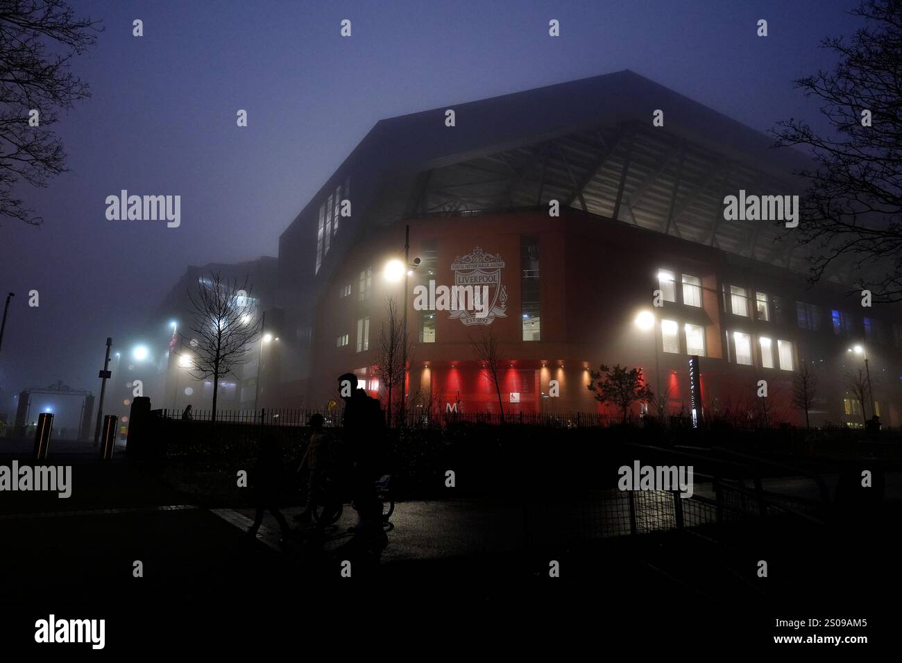 A general view outside the ground ahead of the Premier League match at ...