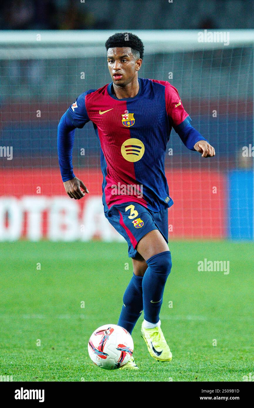 Barcelona, Spain. 3rd November, 2024. Alejandro Balde in action during ...