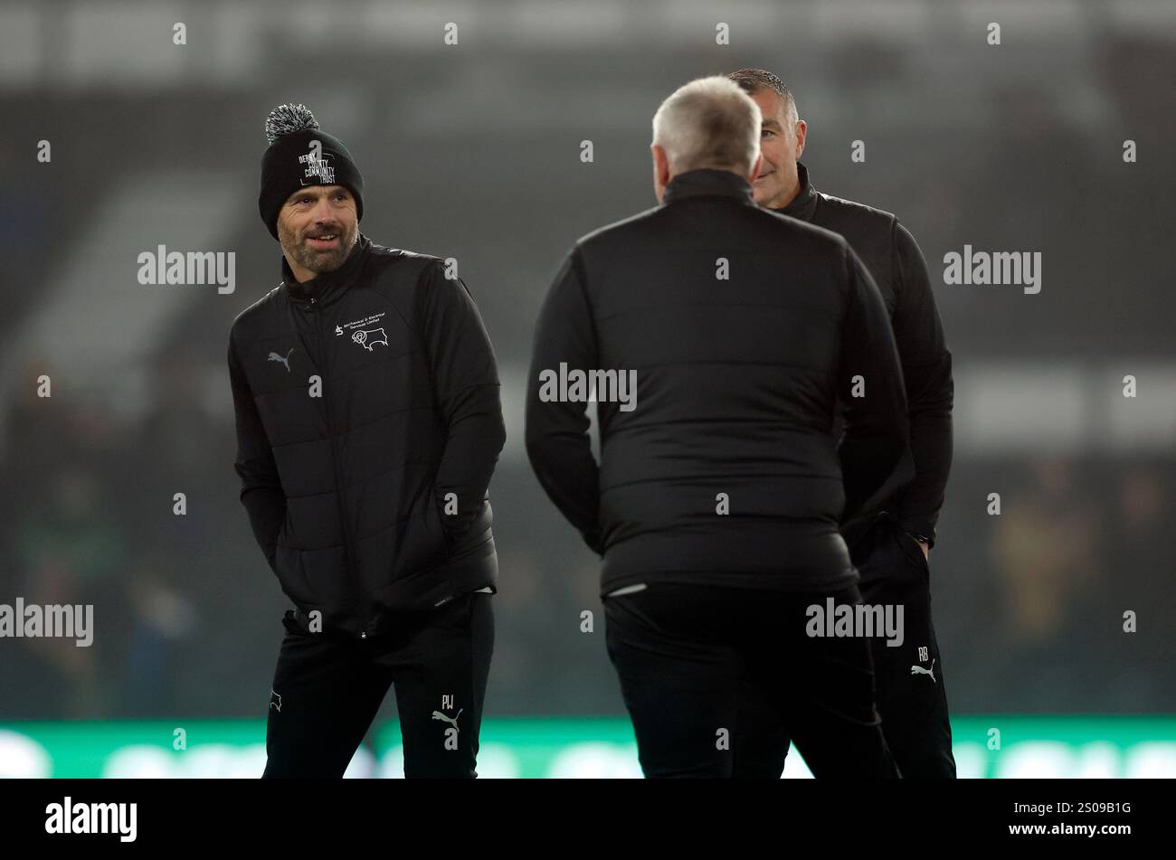 Derby County manager Paul Warne during the Sky Bet Championship match ...