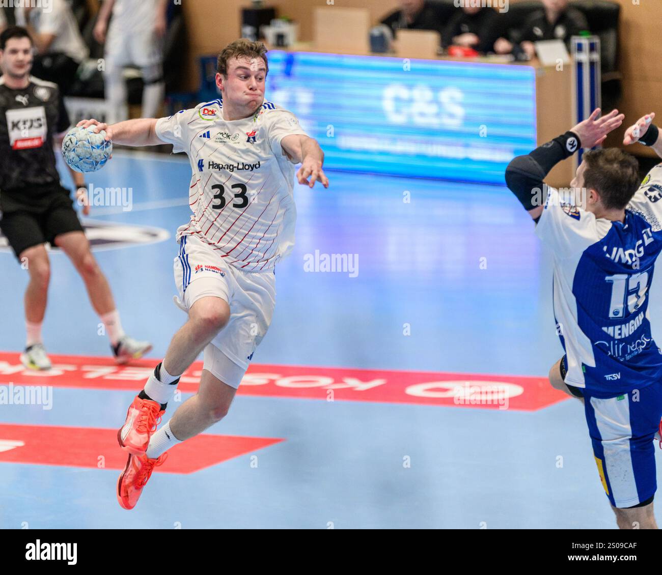 Moritz Sauter (Rueckraum Mitte, HSV Hamburg, #33) GER, Thueringen, ThSV ...