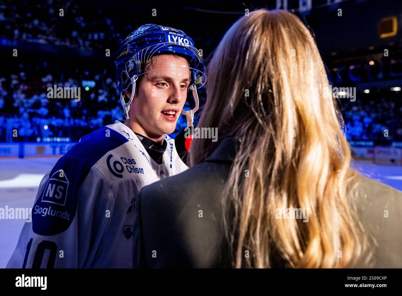 Leksand, Sverige. 26th Dec, 2024. 241226 Leksands Anton Johansson under ishockeymatchen i SHL ...