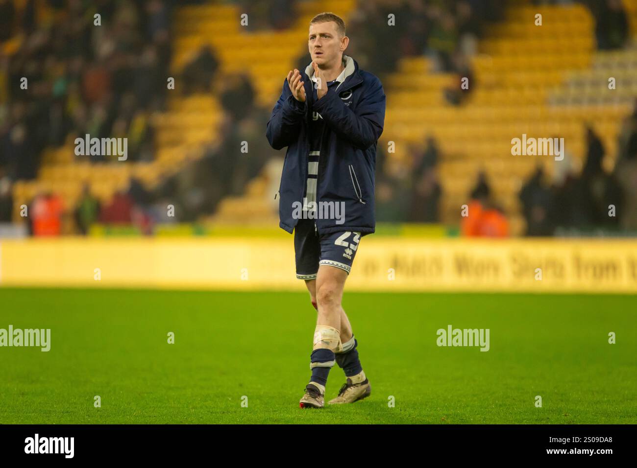 George Saville of Millwall applauds their supporters after the Sky Bet ...