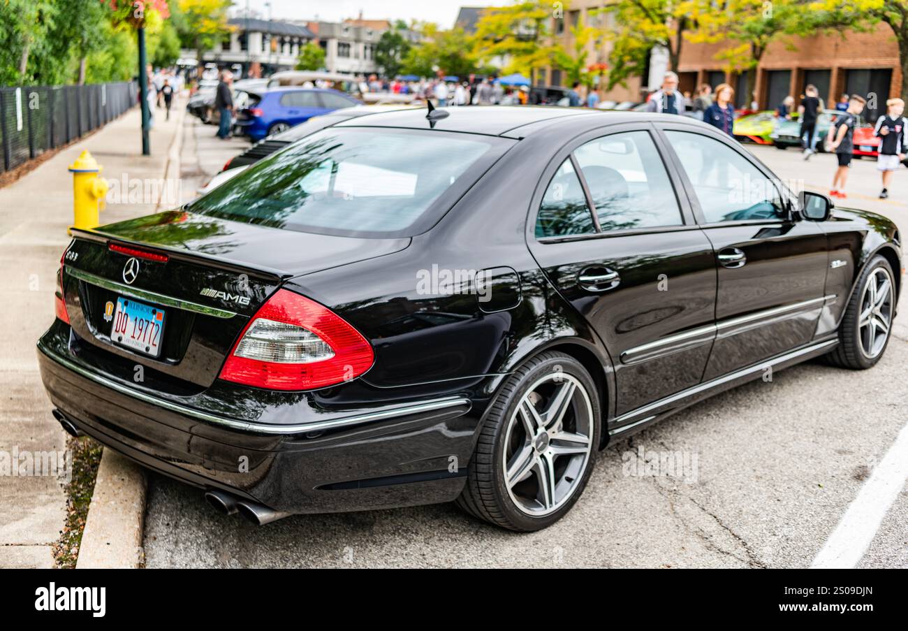 Chicago, Illinois - September 29, 2024: MERCEDES Benz E63 amg . black ...