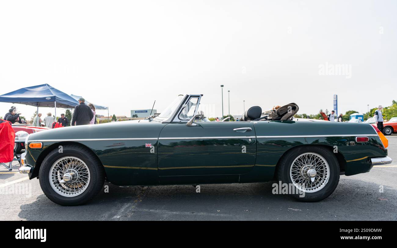 Chicago, Illinois, USA - September 08, 2024: MG MGB 1971 -1973 ...