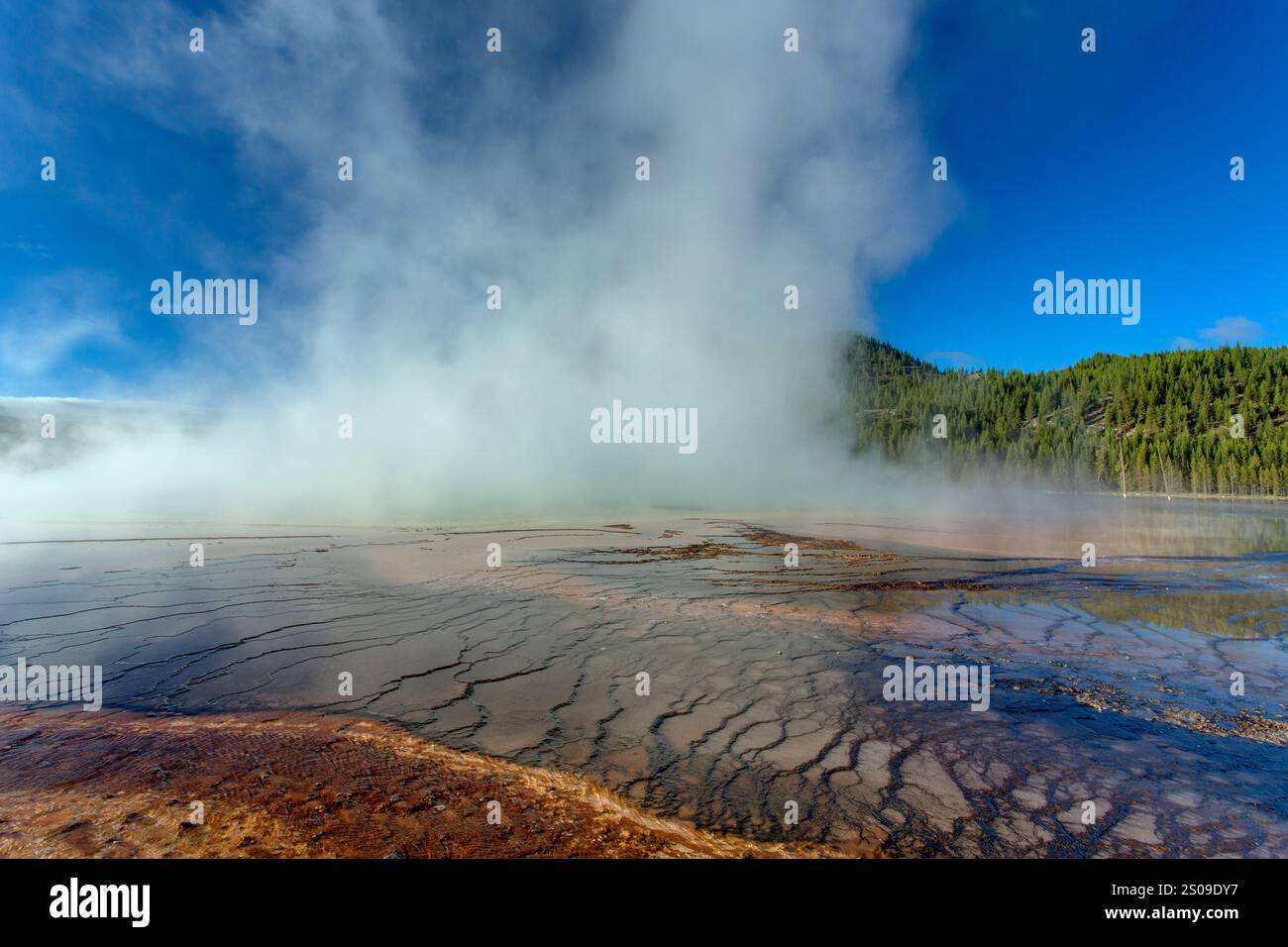Grand Prismatic, Yellowstone National Park Stock Photo - Alamy