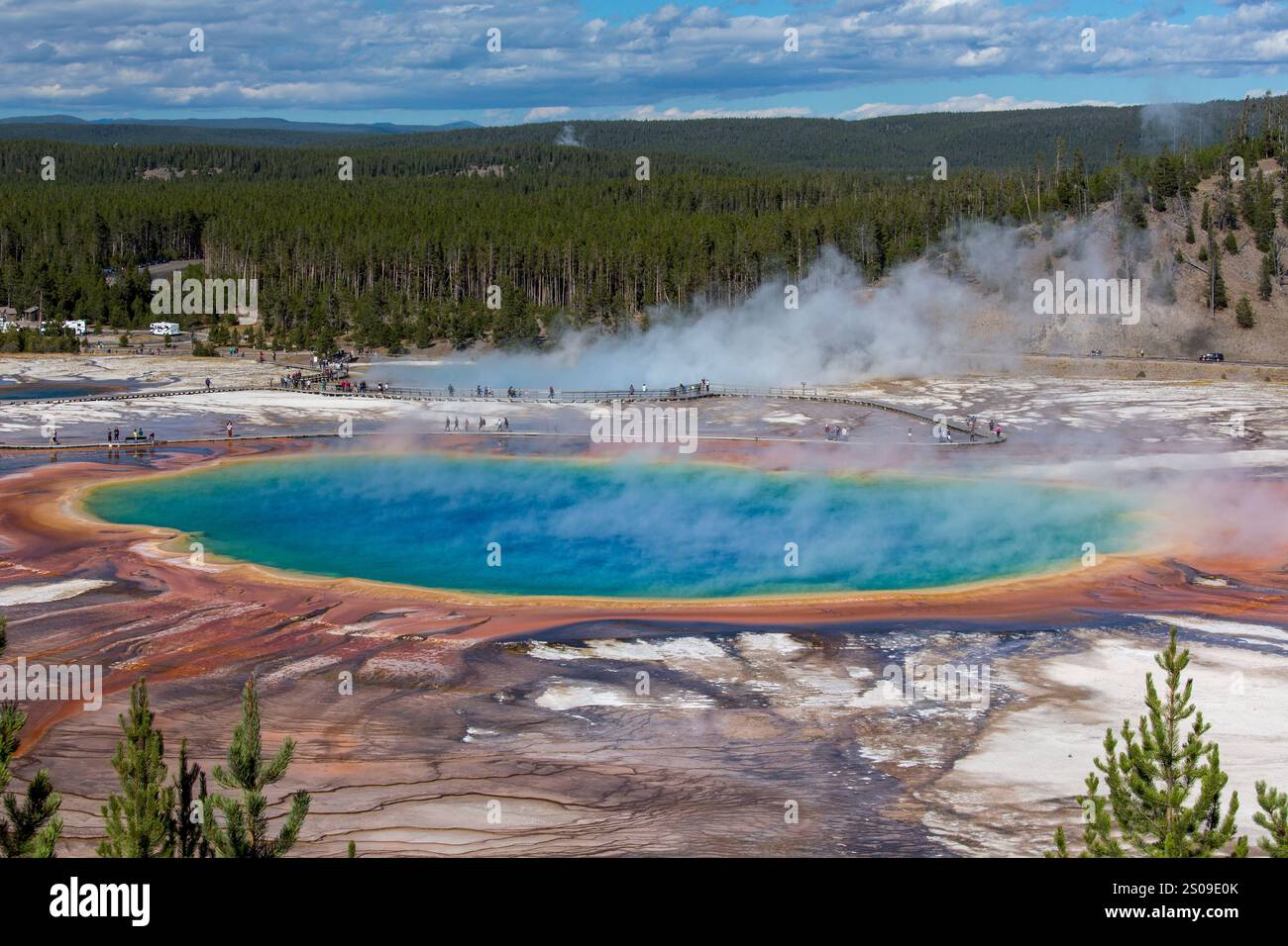 Grand Prismatic Spring Stock Photo - Alamy