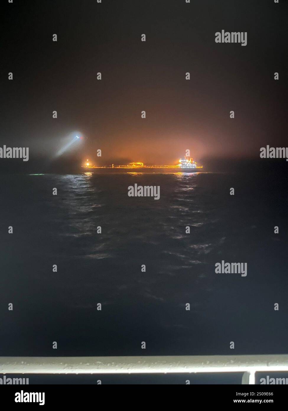 Finland. 26th Dec, 2024. Oil tanker Eagle S on the sea outside the ...