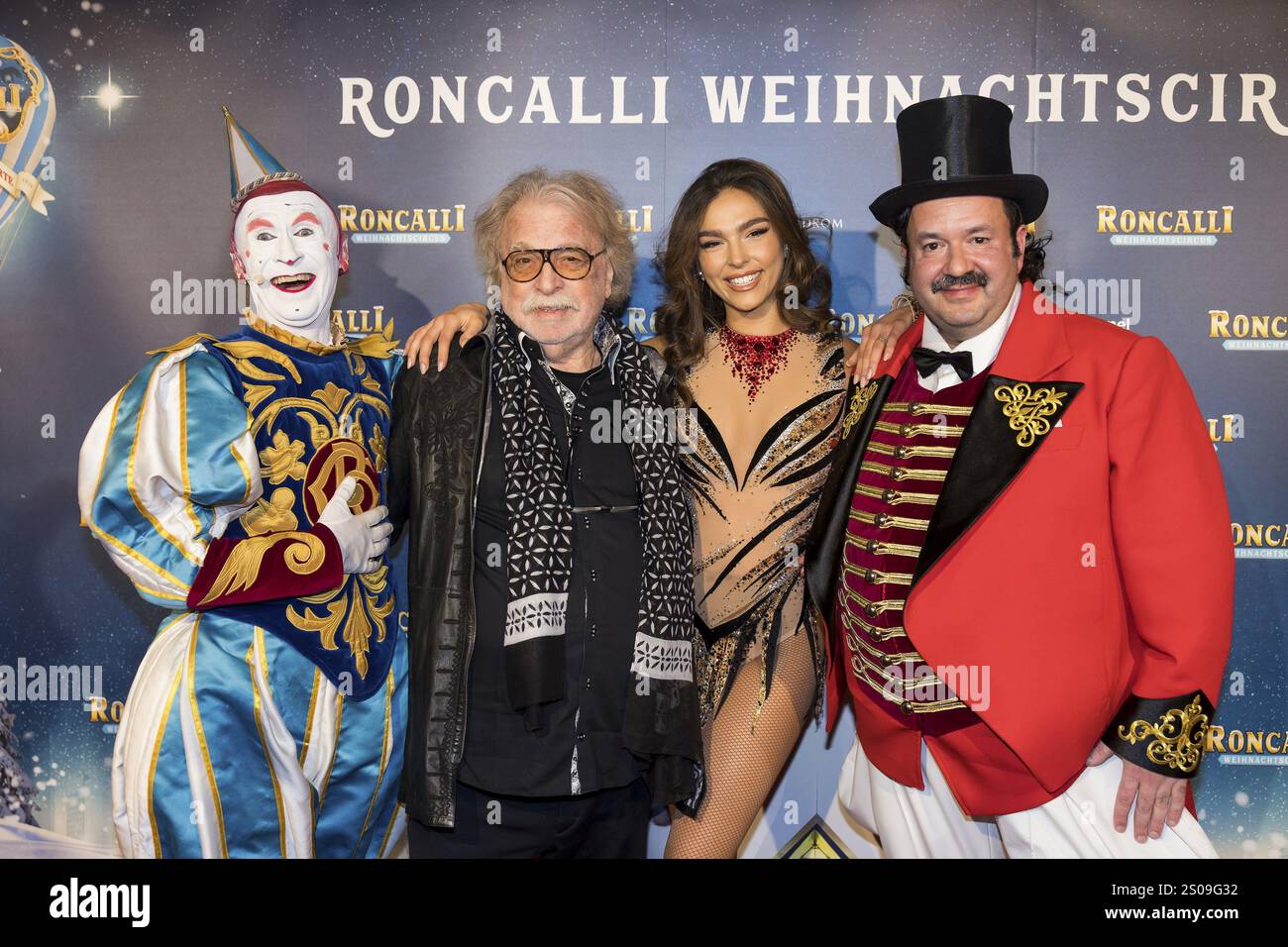 Clown Gensi, Bernhard Paul, Lili Paul-Roncalli and Oliver Polak at the premiere of the 20th ...