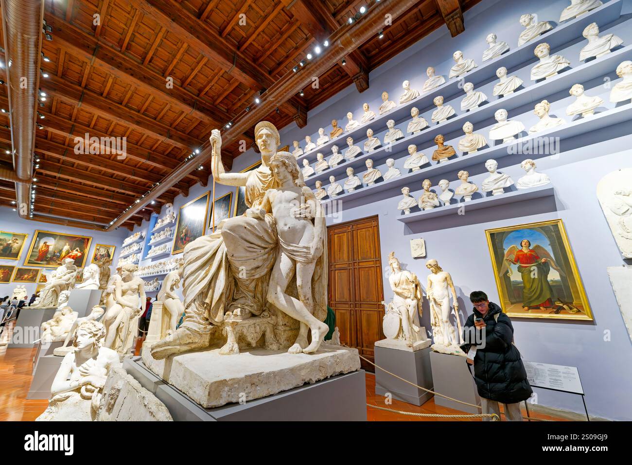 Florence Tuscany Italy. Gallery of the Academy of Florence. Gipsoteca ...