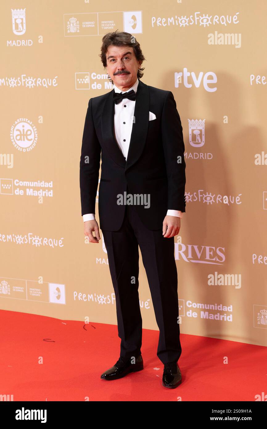 Javier Veiga attends the red carpet for the Jose María Forque Awards ...
