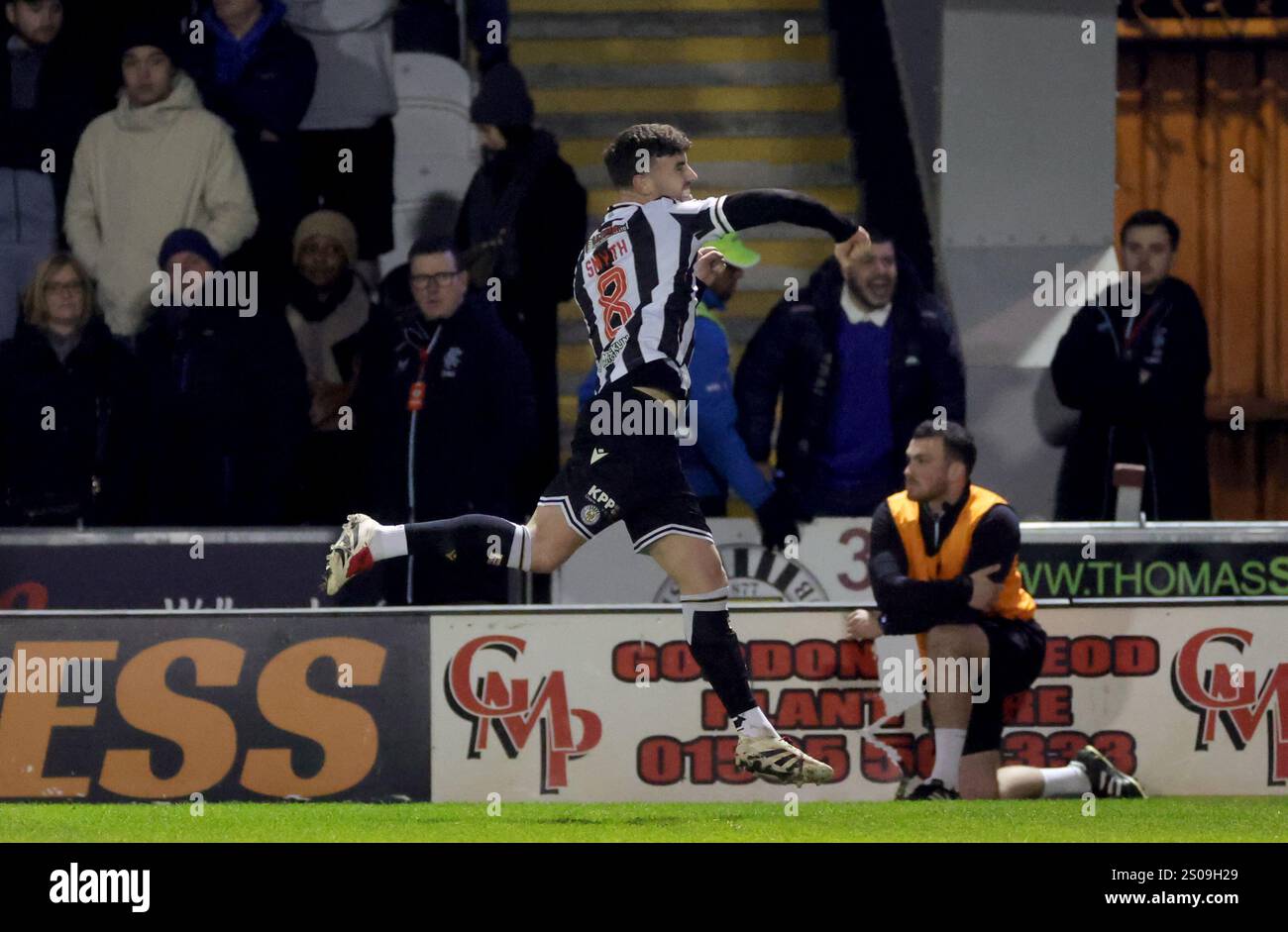 St Mirren's Oisin Smyth celebrates scoring their side's first goal of ...