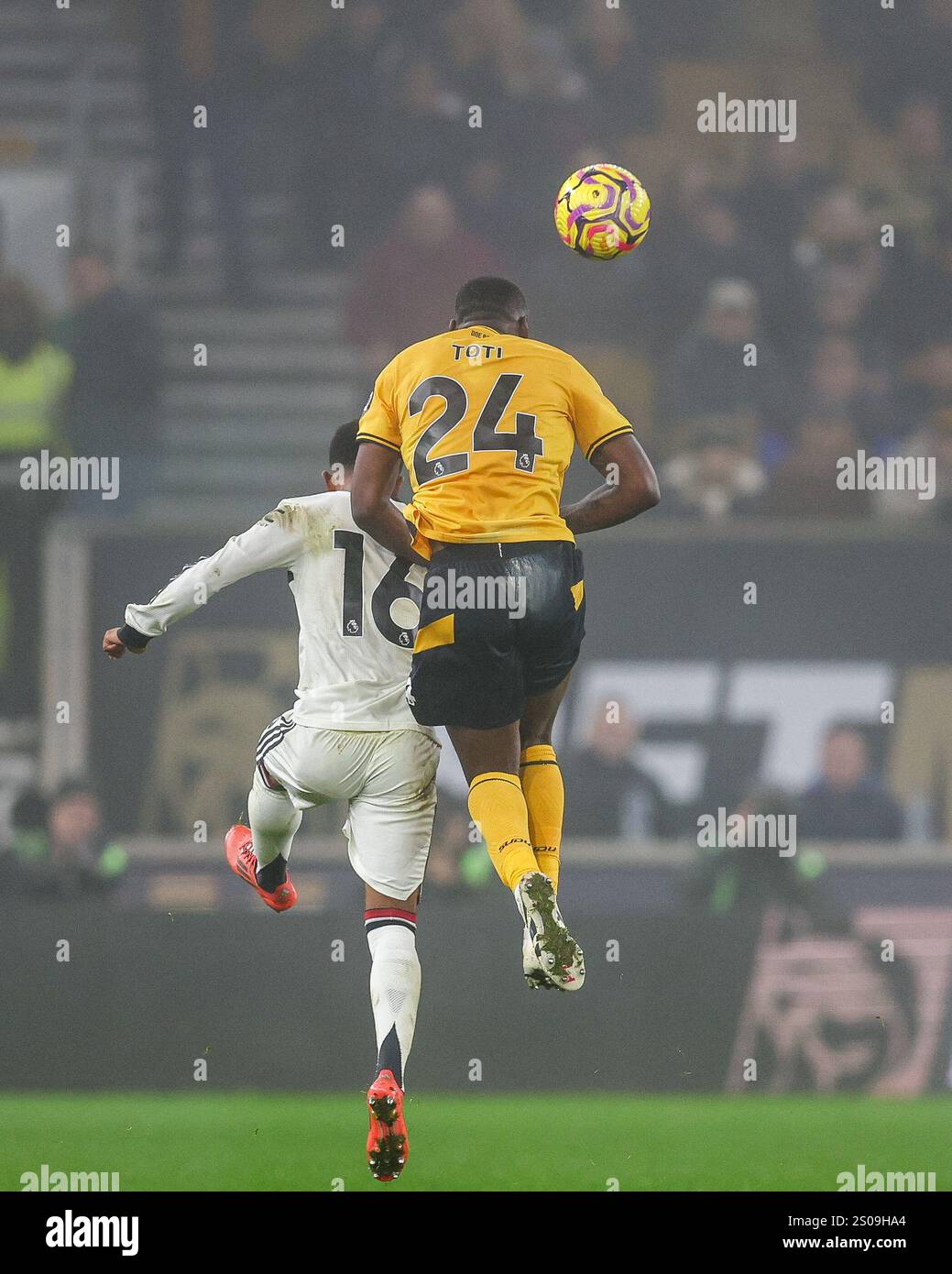 #16, Amad Diallo of Manchester United loses out to #24, Toti Gomes of ...