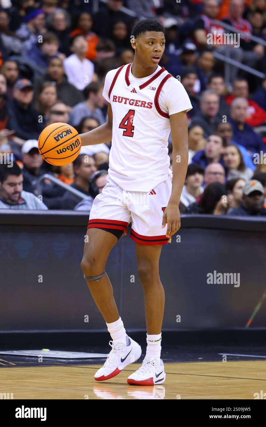 NEWARK, NJ - DECEMBER 21: Ace Bailey #4 of the Rutgers Scarlet Knights ...