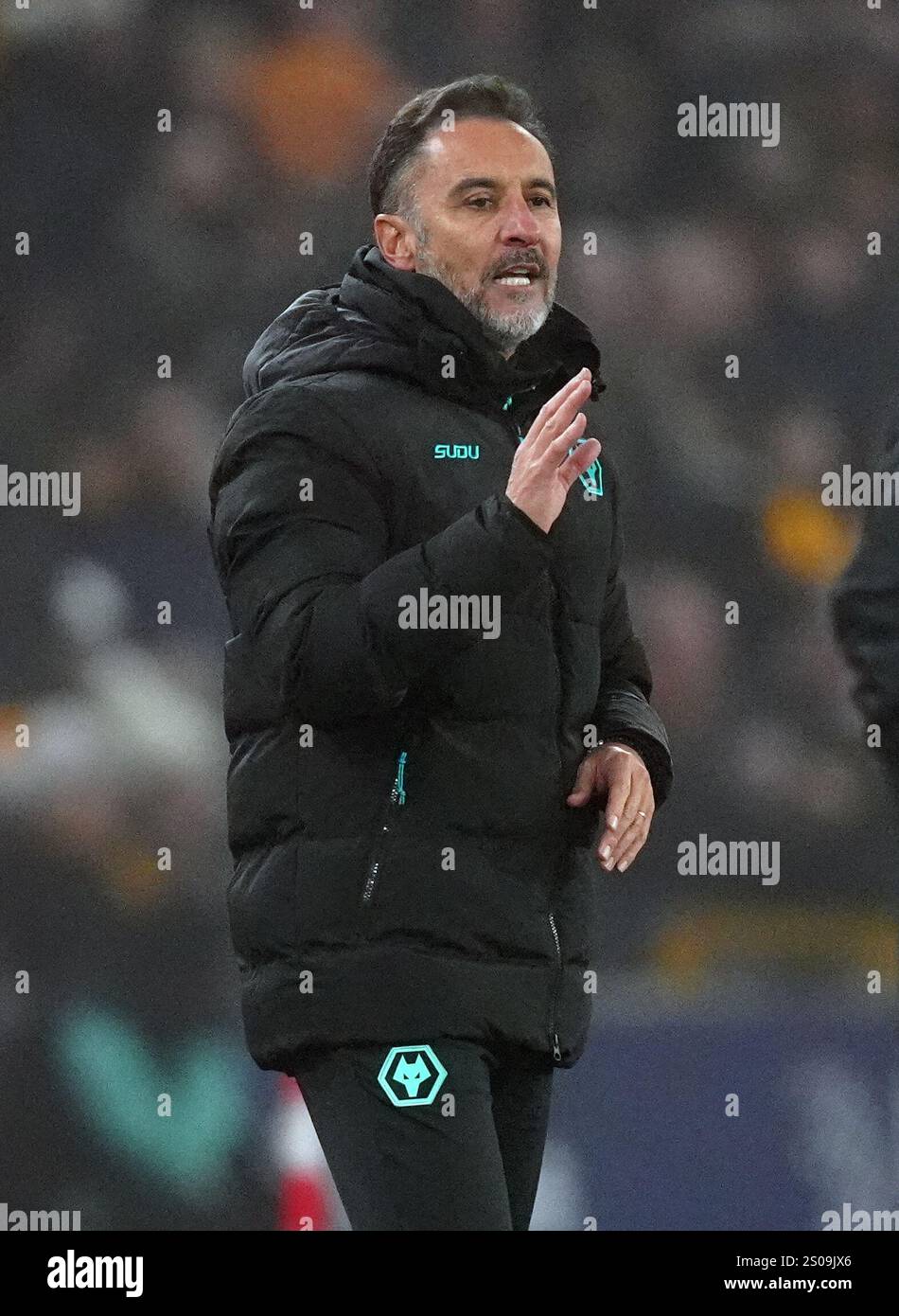Wolverhampton Wanderers manager Vítor Pereira during the Premier League ...