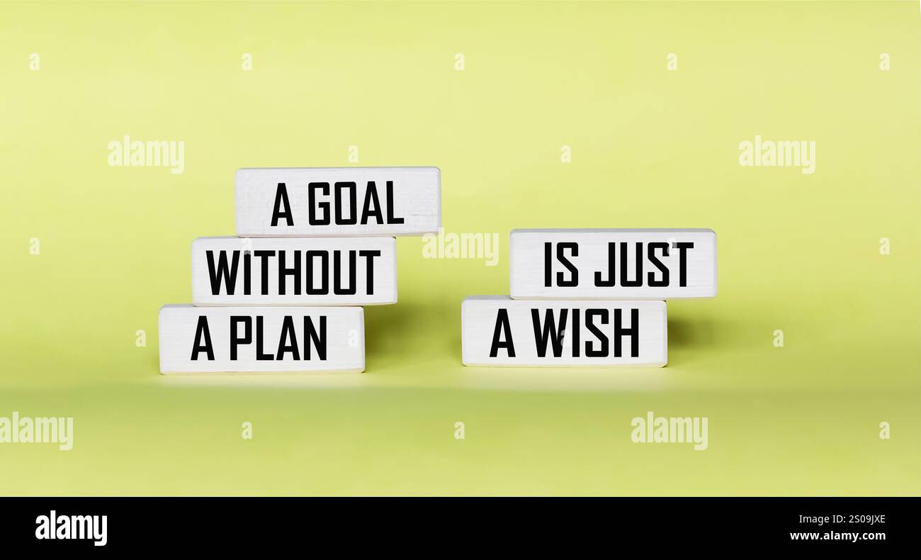 Inspiring Motivational Quote - A goal without a plan is just a wish on ...