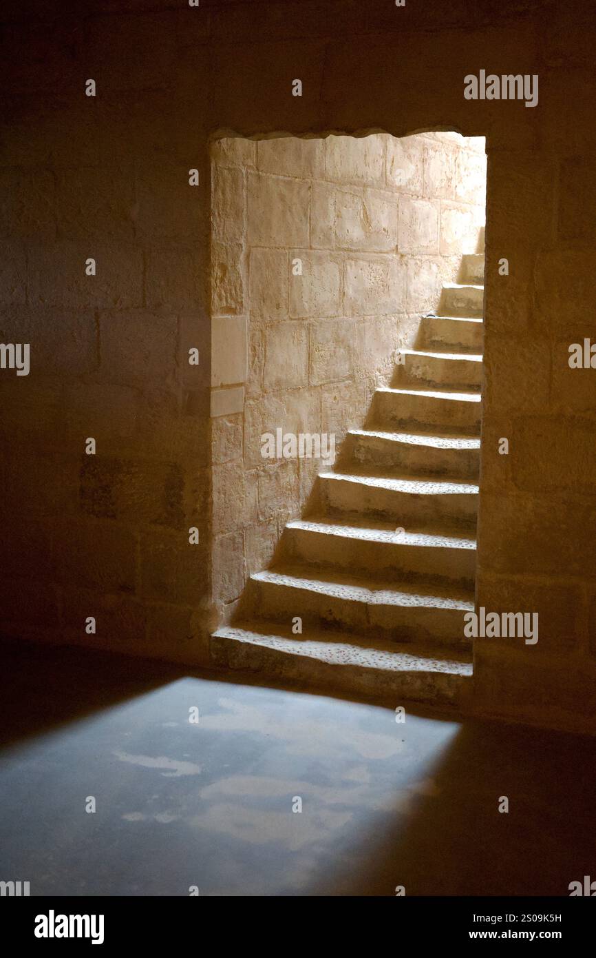 Interior staircase leading up hi-res stock photography and images - Alamy